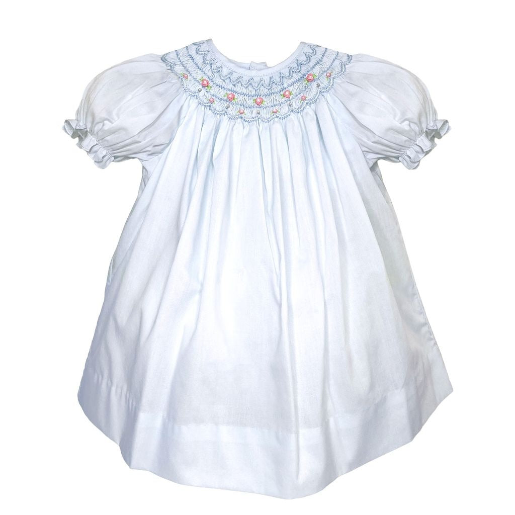 Petit Ami Blue Bishop W/Smocking 5340 5212